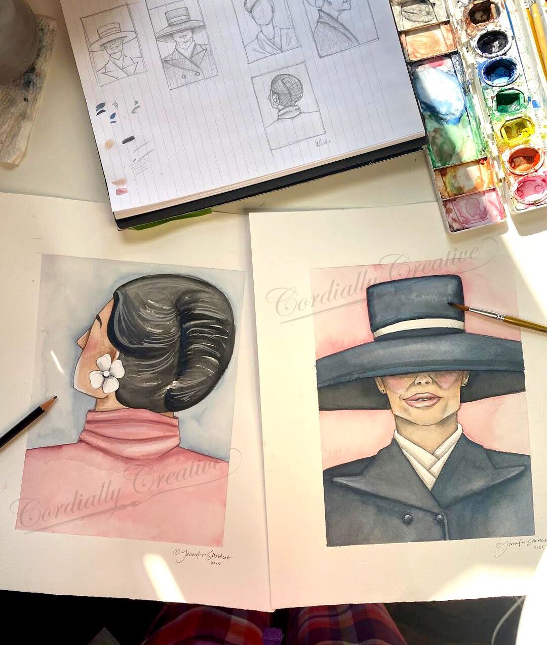 Pre-sale: FLOTUS & SCOTUS Watercolor Illustration Print, Digital Print ...