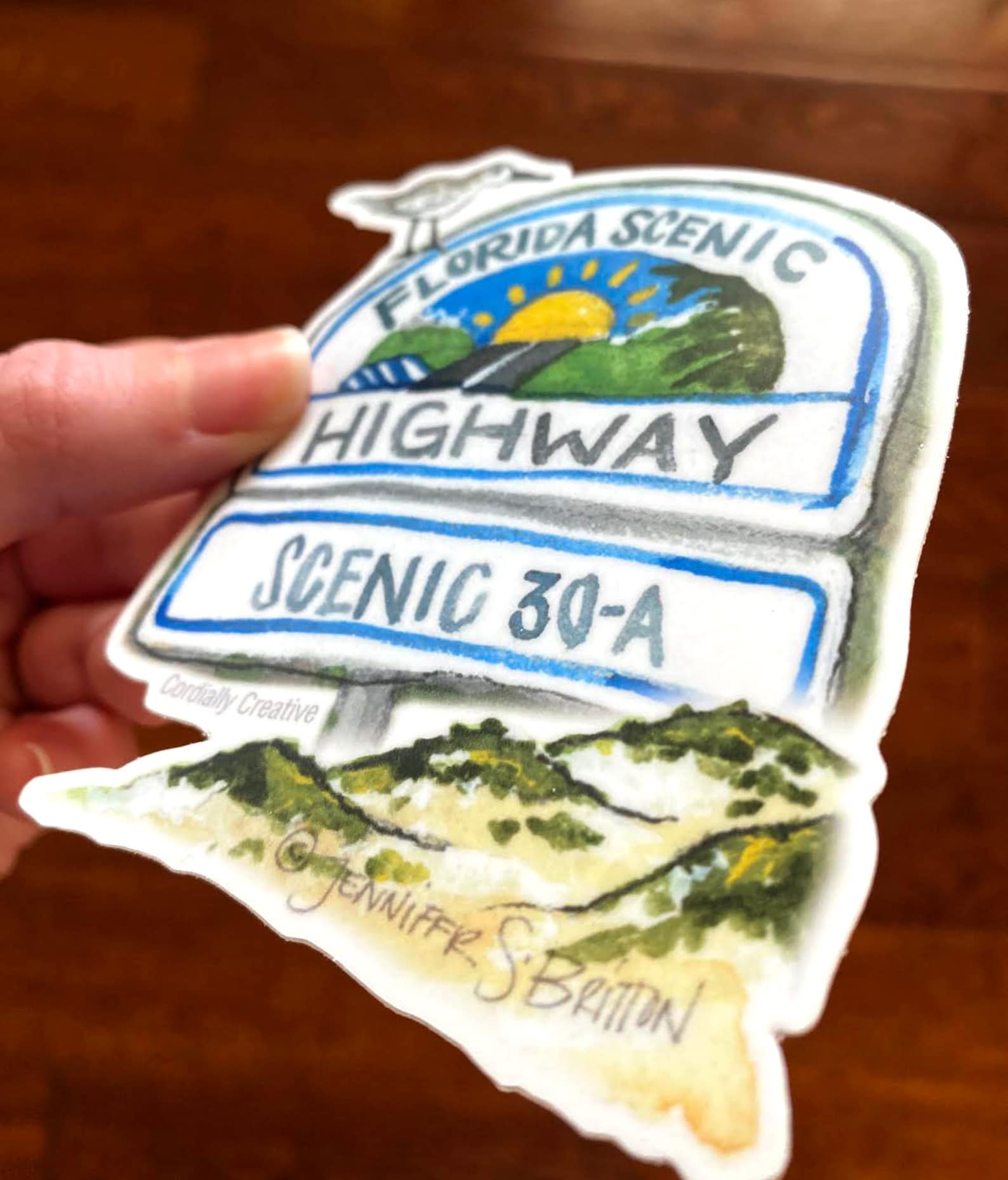 Hwy 30a Sticker Featuring the Highway Road Sign Found Along - Etsy