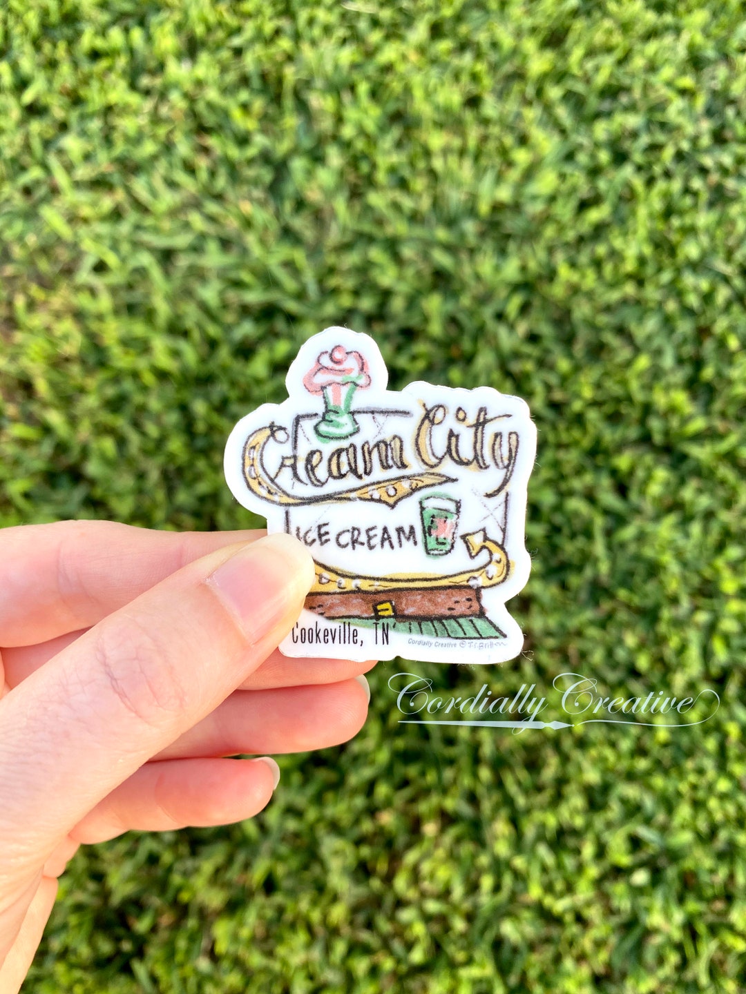 Cream City Vinyl Sticker, Small 2" Sticker That is Water and ...