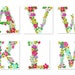 UPDATED! Floral Whole Entire Alphabet Garden Flag Monogram Liberty ...