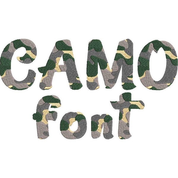 Camo Letters - Etsy