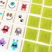 Memory game Cute monsters machine embroidery | Etsy