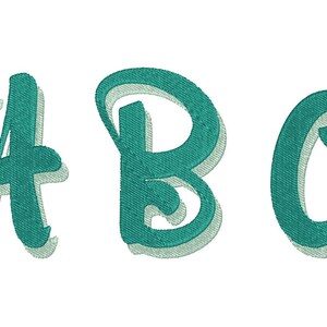 Adeline Script Shadow Font Fill Stitch Machine Embroidery Designs in ...