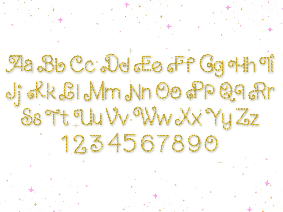 Pearl Stitch Outline Font Machine Embroidery Designs Awesome Festive ...