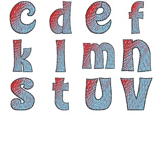 Gradient Iridescent Filled Block Monogram FONT Alphabet Machine ...