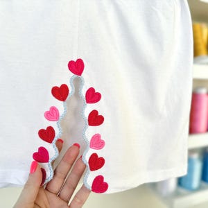 Hearts Split Side Seam Cutout Side Bow Machine Embroidery Designs ...