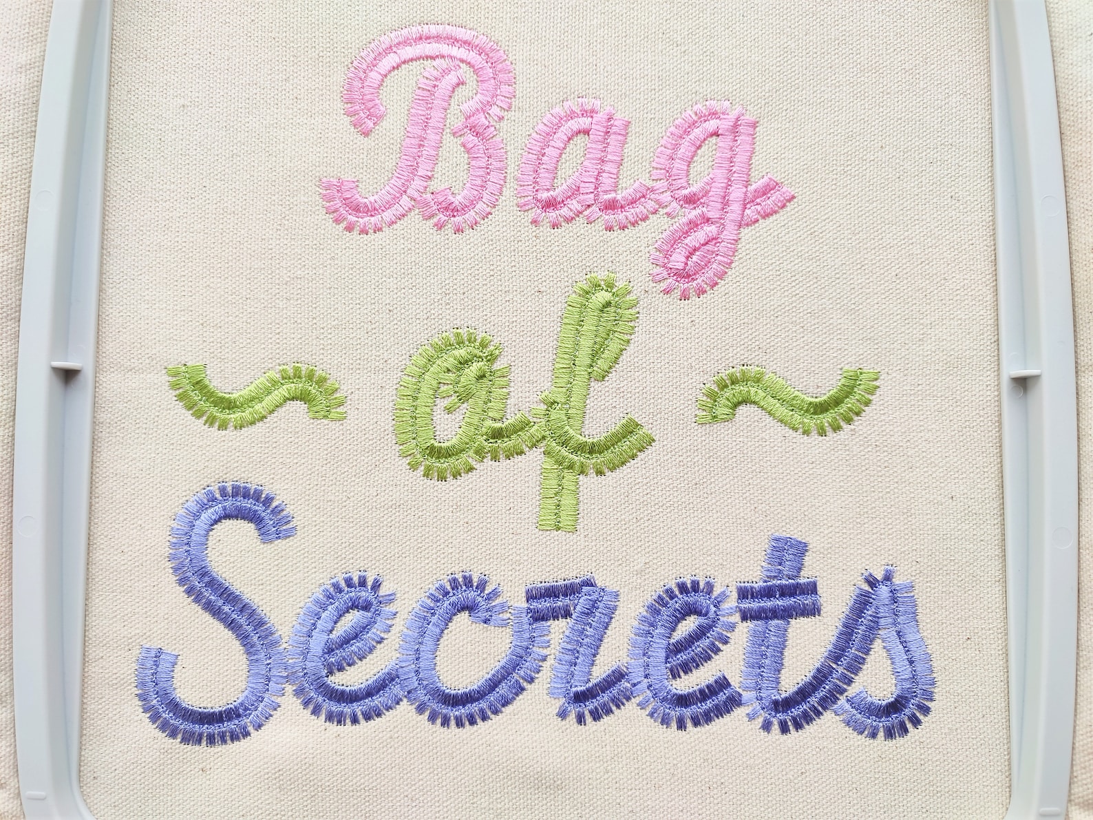 Fringed Handwriting Fluffy FONT Machine Embroidery Designs in Assorted ...