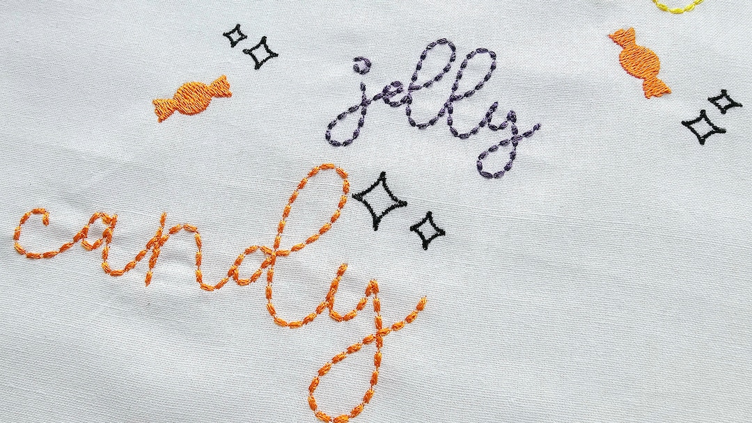 NEW Hand Stitch Effect FONT Machine Embroidery Designs in Assorted Mini ...