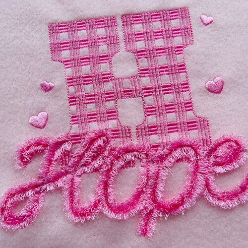 Fringed Handwriting Fluffy FONT Machine Embroidery Designs in - Etsy