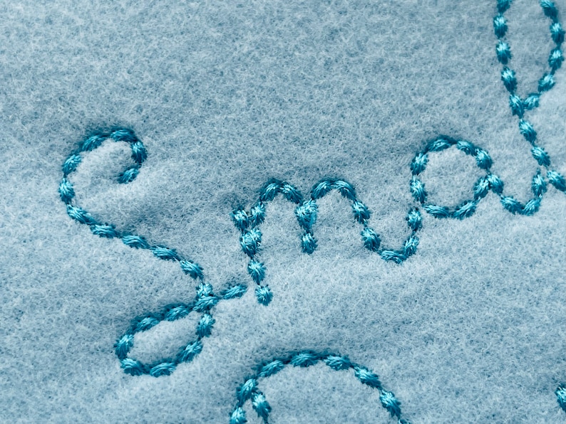 Hand Stitch Effect FONT Seed Bean Stitch Script Alphabet Letters and ...