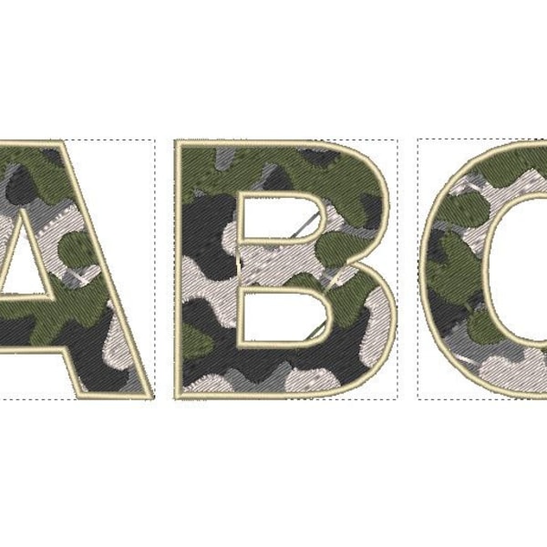 Camo Letters - Etsy