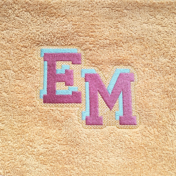 Large Embroidery Font Letters - Etsy