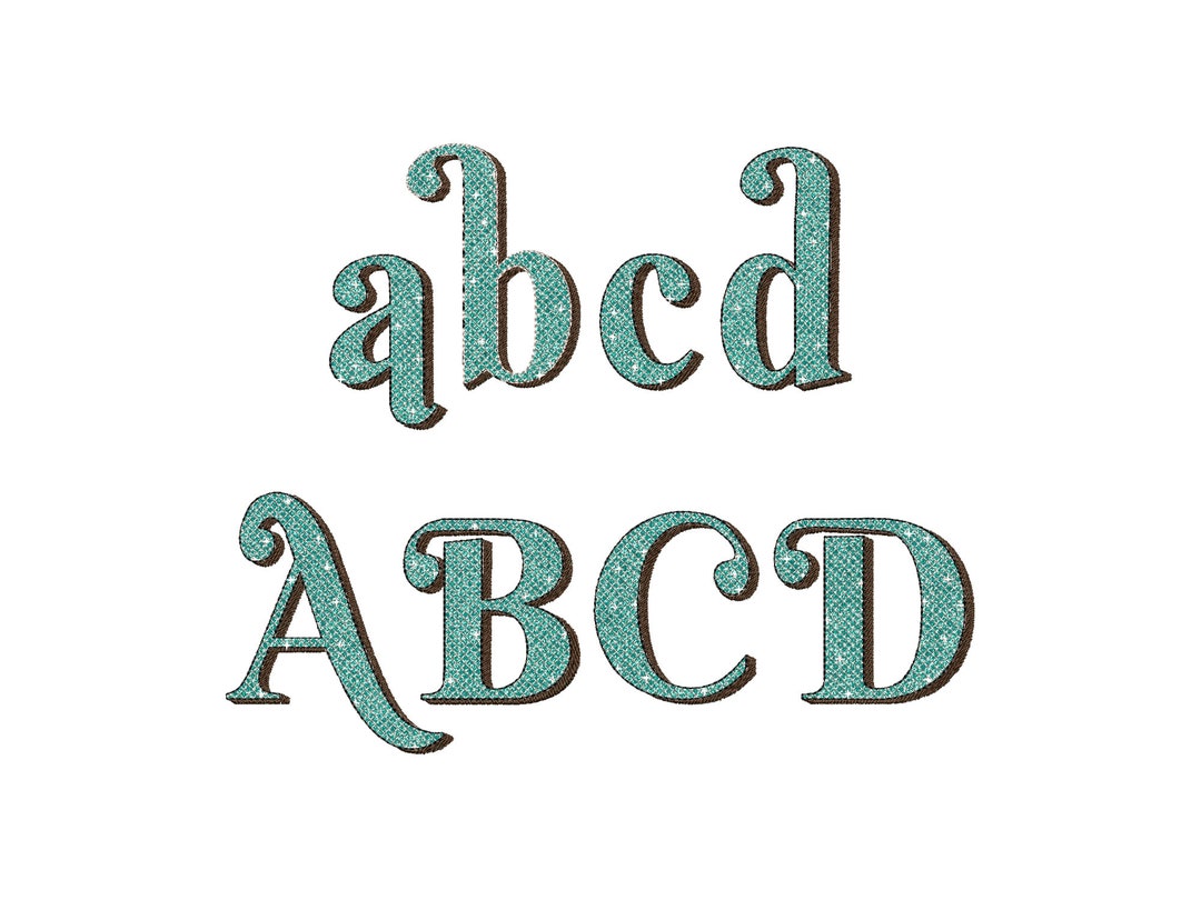 Vintage Glitter Font HTV Glitter Vinyl Monogram Sparkling Retro ...