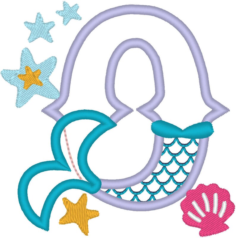 Mermaid Tail Birthday Number, Mermaid Numbers Birthday Outfit, Mermaid ...