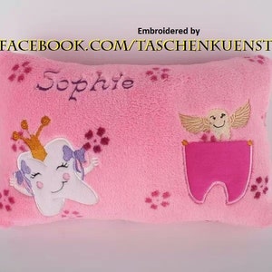 Tooth Fairy Pocket Embroidery Design, Fairy Flaying Out - Machine ...