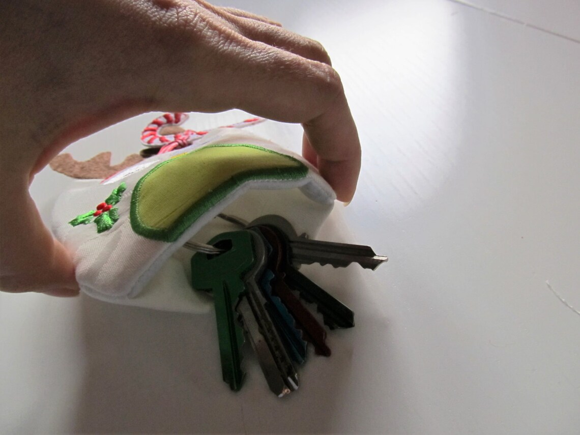 Peeking Bulldog Head Key Case Key Fob Key Cover Key Pocket | Etsy