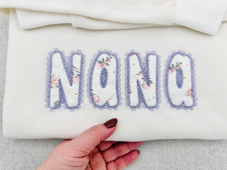 Lace Edge Applique Alphabet Font Lace Trim Effect Letters, Monogram ...