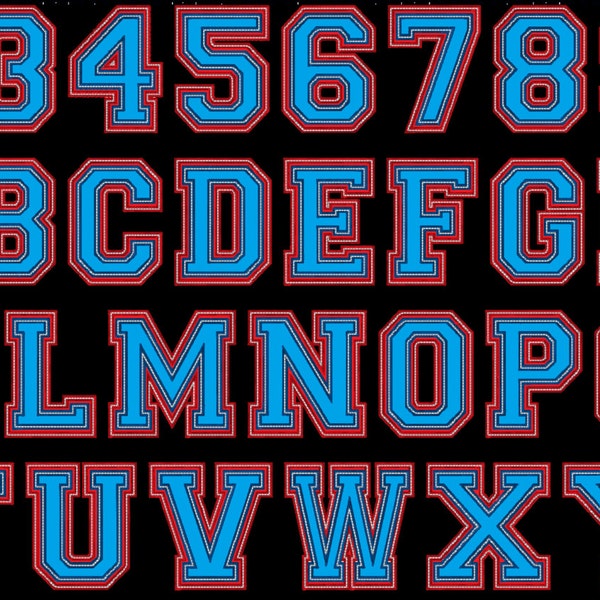 Double Outline Bx Font - Etsy
