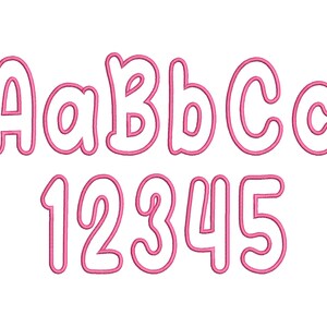Big Baby Applique Font Machine Embroidery Designs Kids Outfit Monogram ...