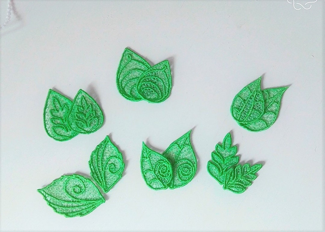 Leaves Mini Accent FSL Freestanding Lace Machine Embroidery Designs in ...