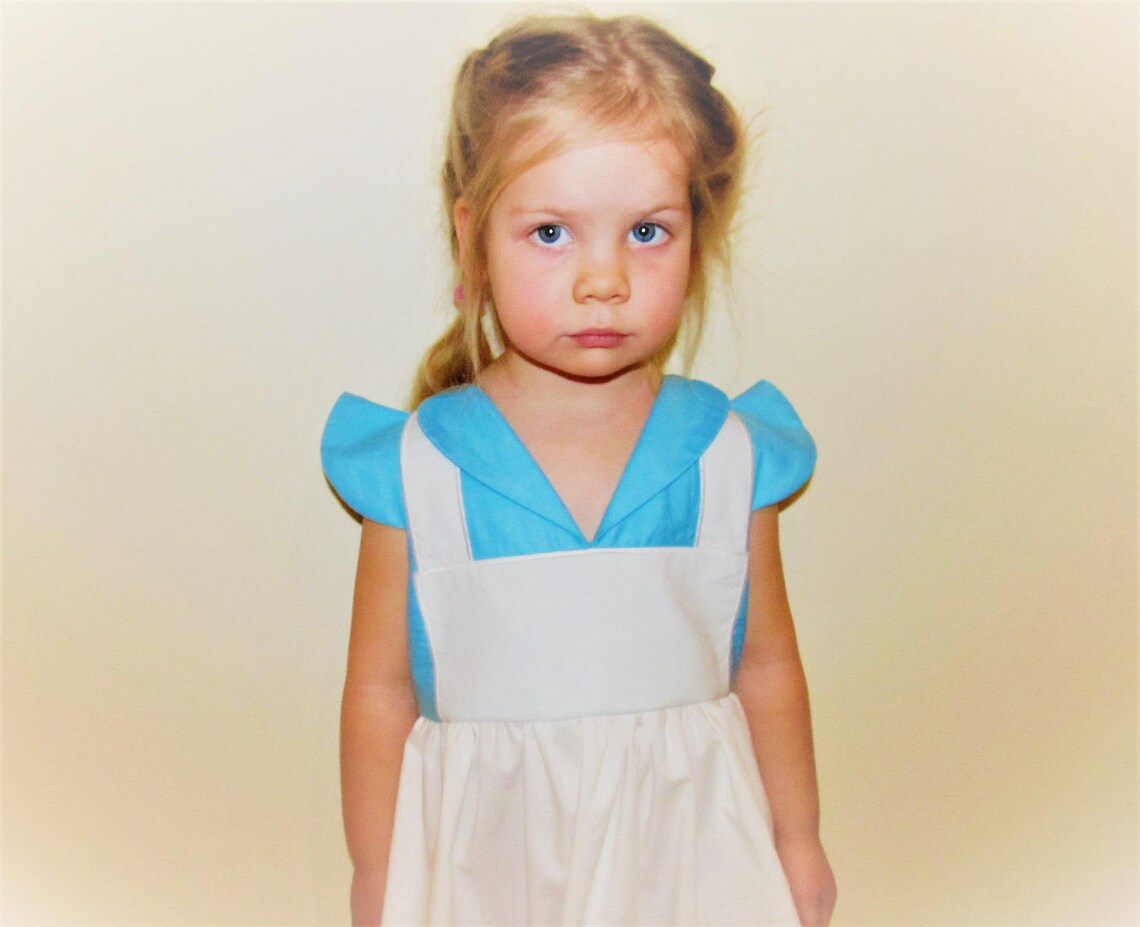 Alice in Wonderland Apron Dress ITH In-the-hoop Embroidery - Etsy