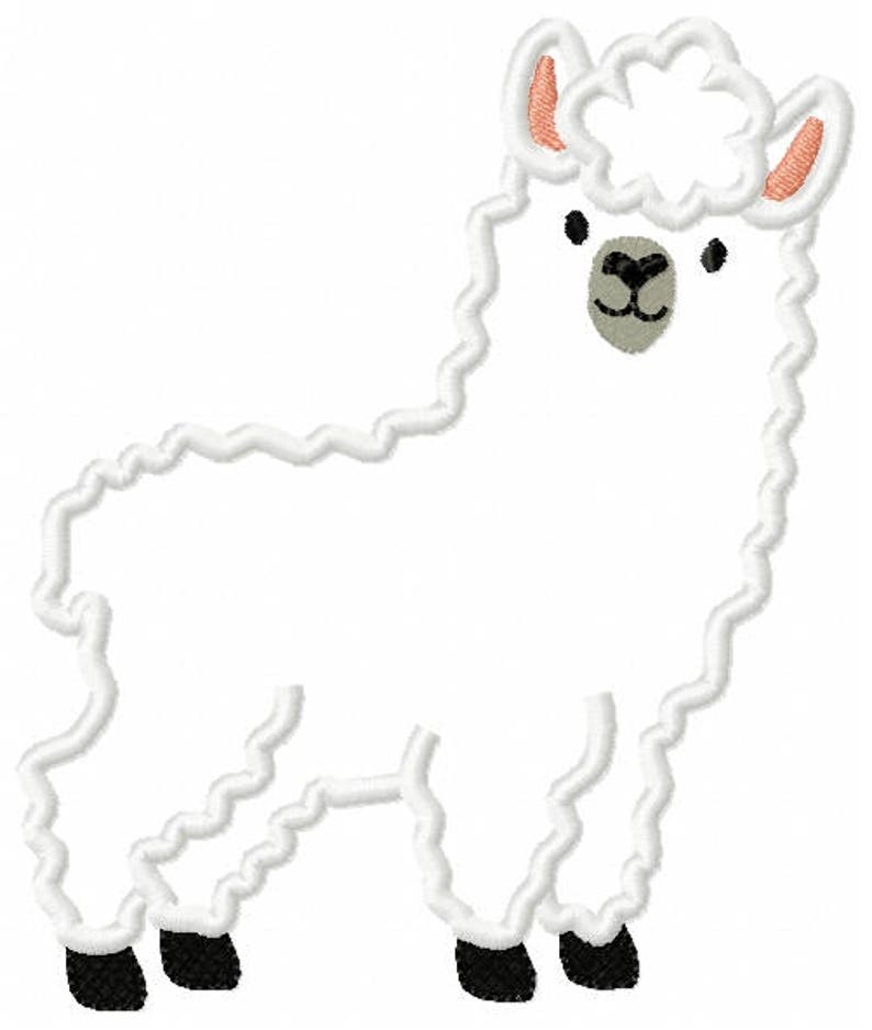 Lama Llama Machine Embroidery Applique Designs Assorted - Etsy