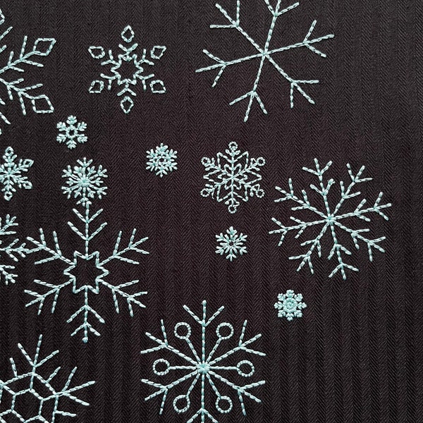 Snowflake Embroidery - Etsy