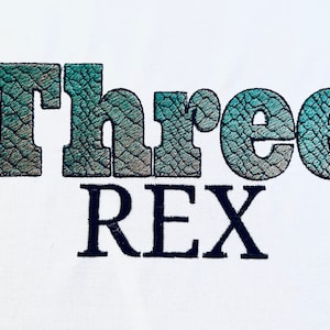 T-rex Rex Gradient Ombre Font Dinosaur Skin Alphabet Fill Stitch ...