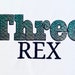 T-rex Rex Gradient Ombre Font Dinosaur Skin Alphabet Fill Stitch ...