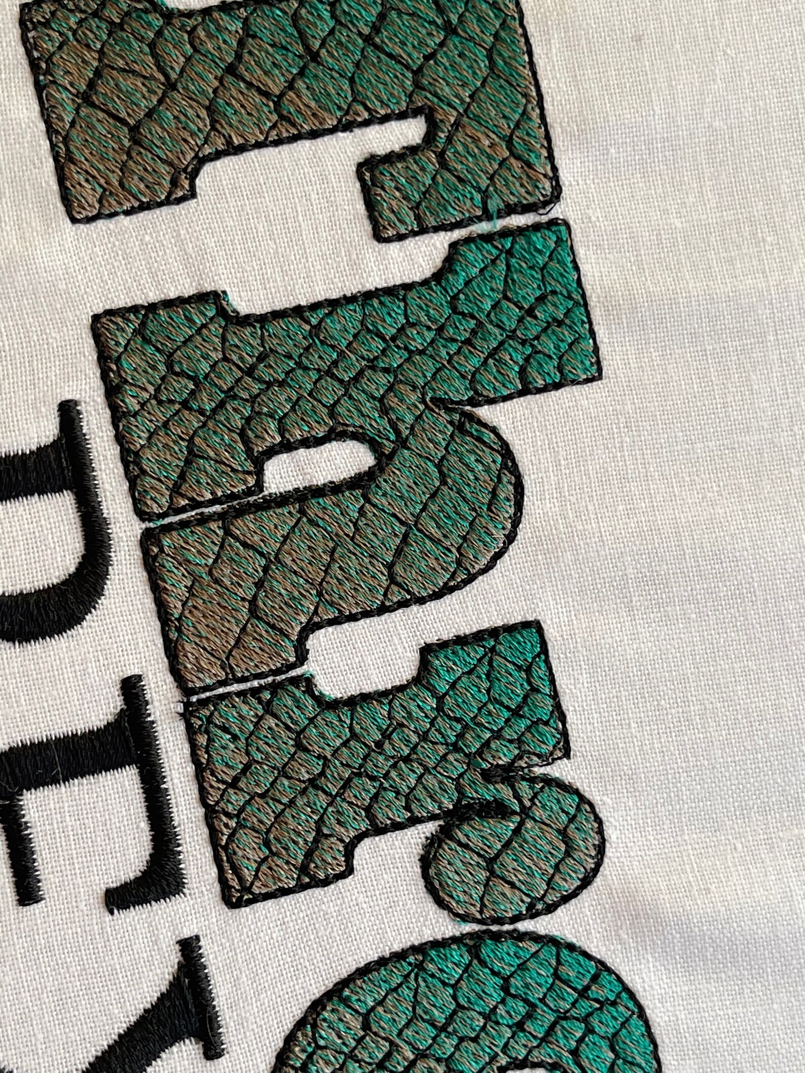 T-rex Rex Gradient Ombre Font Dinosaur Skin Alphabet Fill Stitch ...