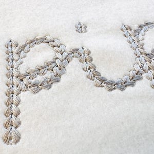 Extra Bold Chain Stitch FONT Piper Machine Embroidery Designs Monogram ...