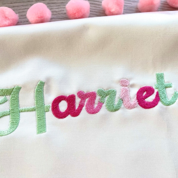 Harriet Embroidery Font - Etsy
