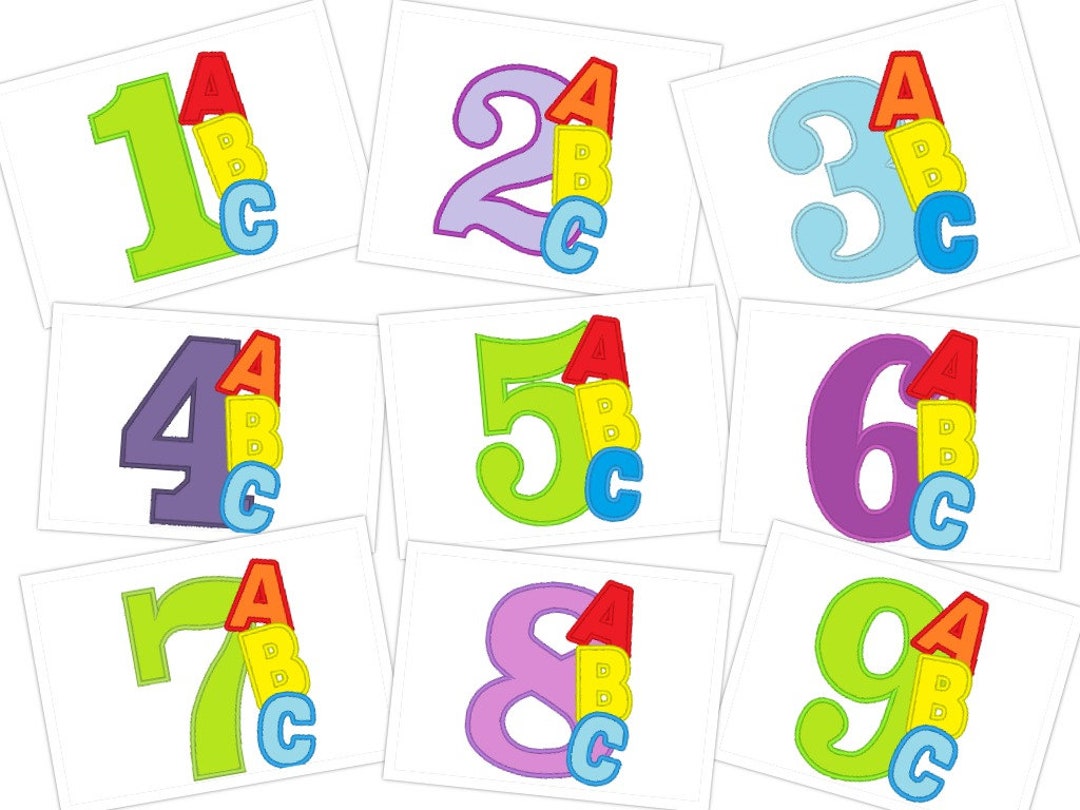 ABC Birthday Numbers, Alphabet, School Birthday Numbers Outfit ABC With ...