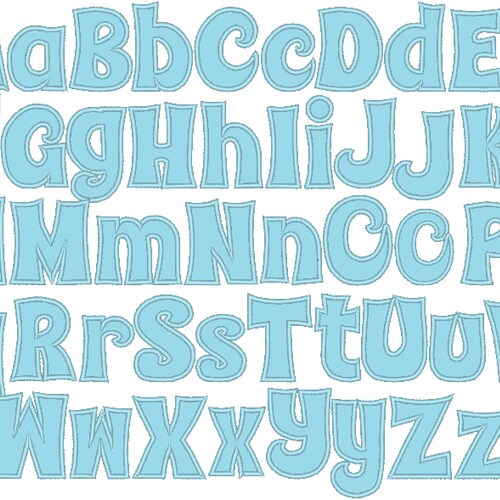 Split Font Machine Embroidery Applique Designs Monogram Set - Etsy