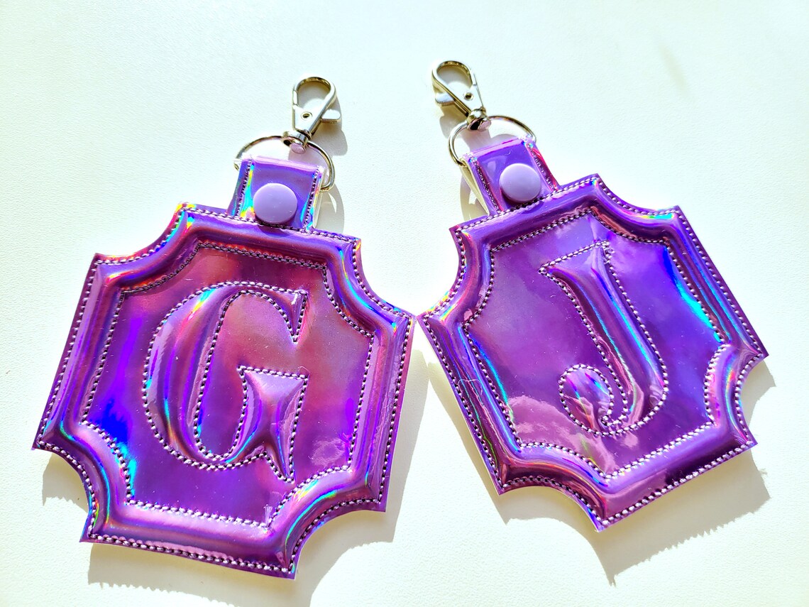 Special Puffy Puff Foam Classic Key Fob Snap Tab Machine Embroidery ...