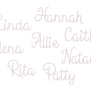 Quick Light Stitch Handwritten Chain FONT Machine Embroidery Designs ...