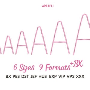 Bold Chain FONT Dense Chain Stitch Medium and Big Sizes Alphabet ...