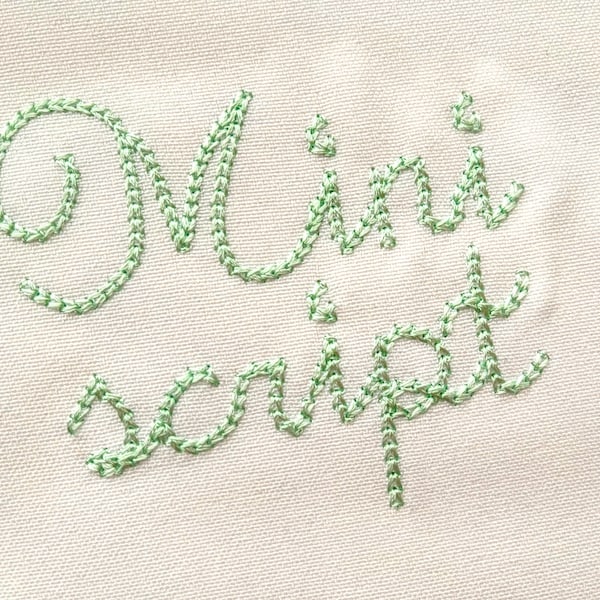 Chainstitch Embroidery Font - Etsy