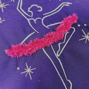 Ballerina Ballet Dancer Sparkling Silhouette Embroidery Star Girl Light ...