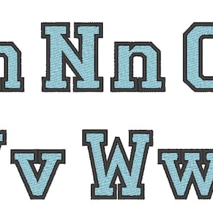 Varsity Collegiate Type Font Machine Embroidery Designs Monogram ...