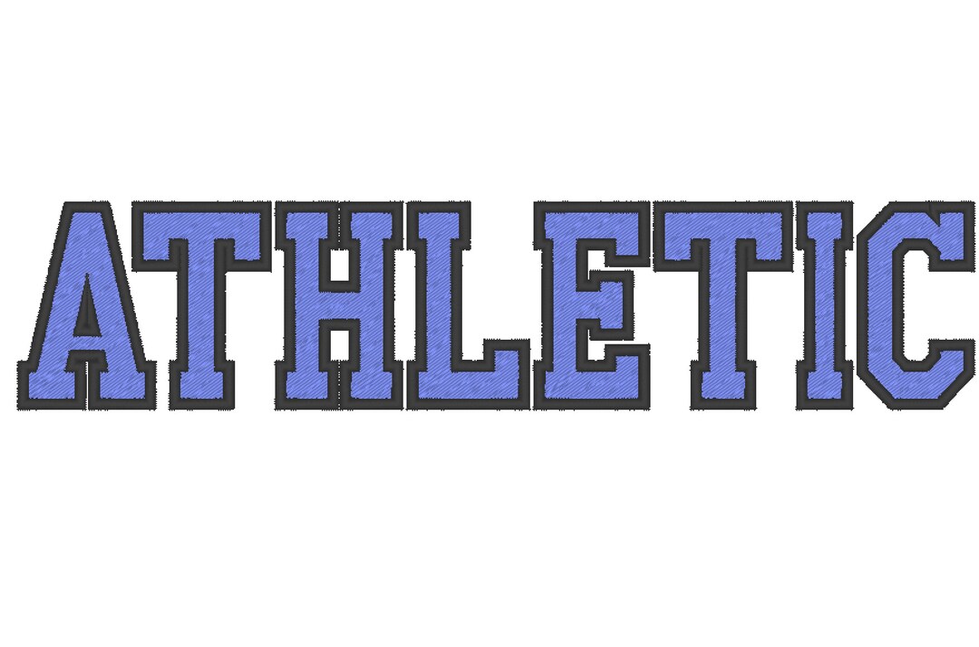 Varsity Collegiate, Collegiate Block Type Font Machine Embroidery ...