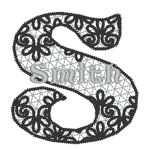 Lace Split Delicate Letters Font - Monogram Split Letters and Mini Font ...