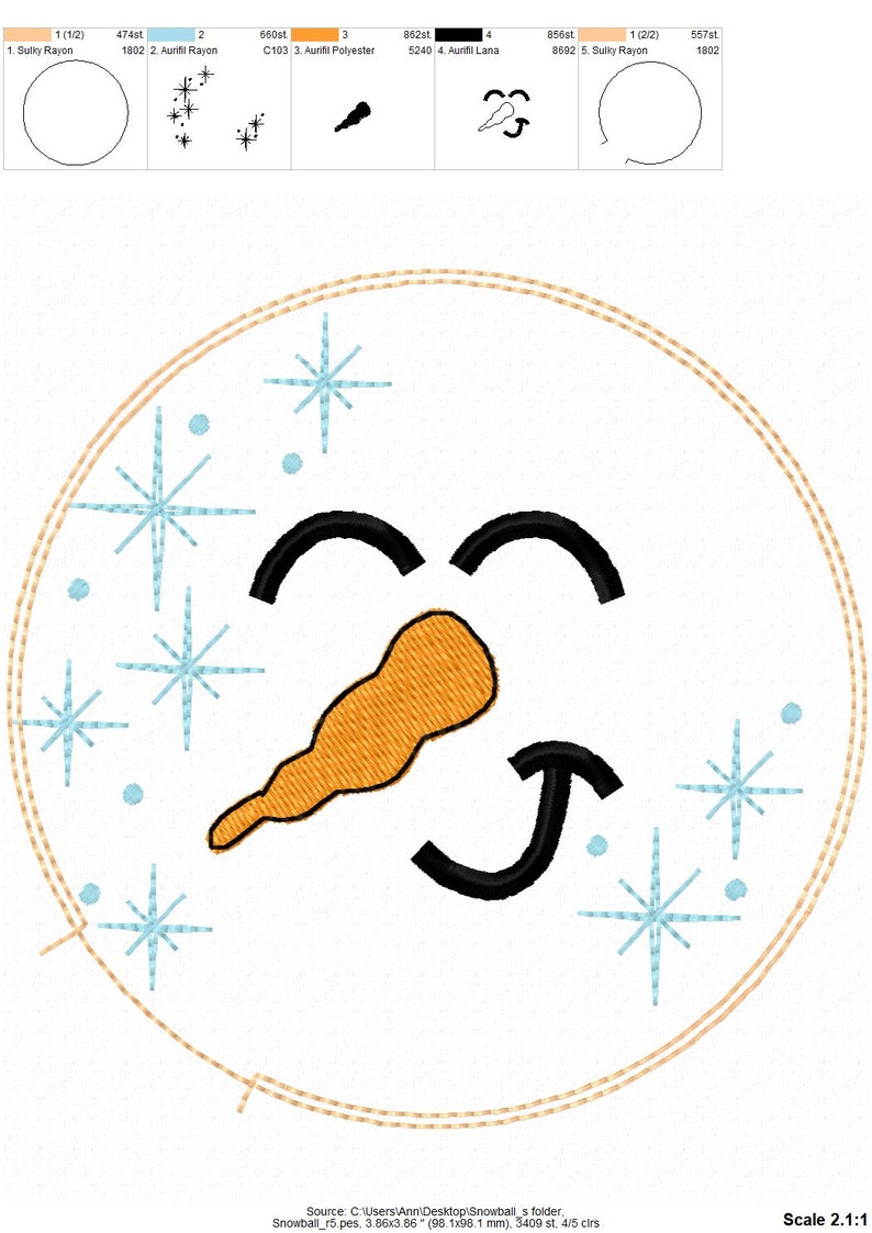 Snowball for Playing Snow Fight SET of 6 ITH in the Hoop Machine ...