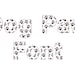 Dog Paw FONT Pet Puppy Paw Alphabet Letters Funny Kids Name Monogram ...
