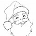 Quick Light Stitch Santa Claus Outline Machine Embroidery Design ...