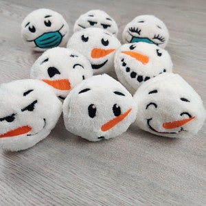 Snowball for Playing in Snow Fight ITH Embroidery, in the Hoop Machine ...