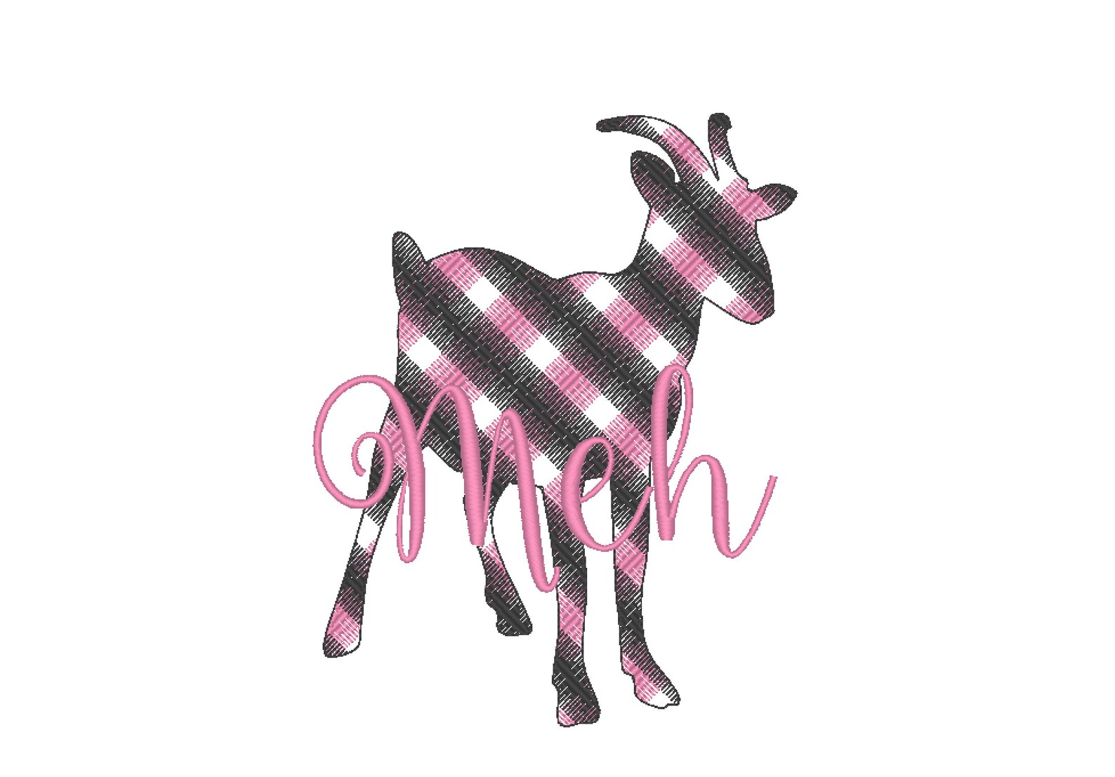 Goat Meh Honk Plaid, Check, Square, Chequered, Tartan Oat Meh Towel ...