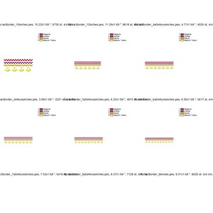 Ric Rac Fringed Bottom Border Fringe Tassel Machine Embroidery Designs ...