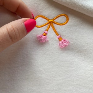 Fringe Bow Embroidery Design Tassels Fringed Fur Machine Embroidery ...