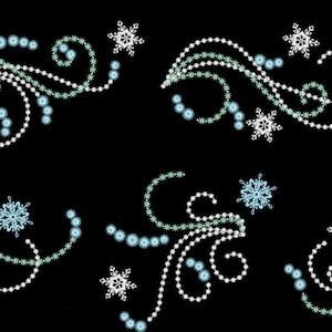 Frozen Snowflake Swirl Star Tail Machine Embroidery Designs SET of ...